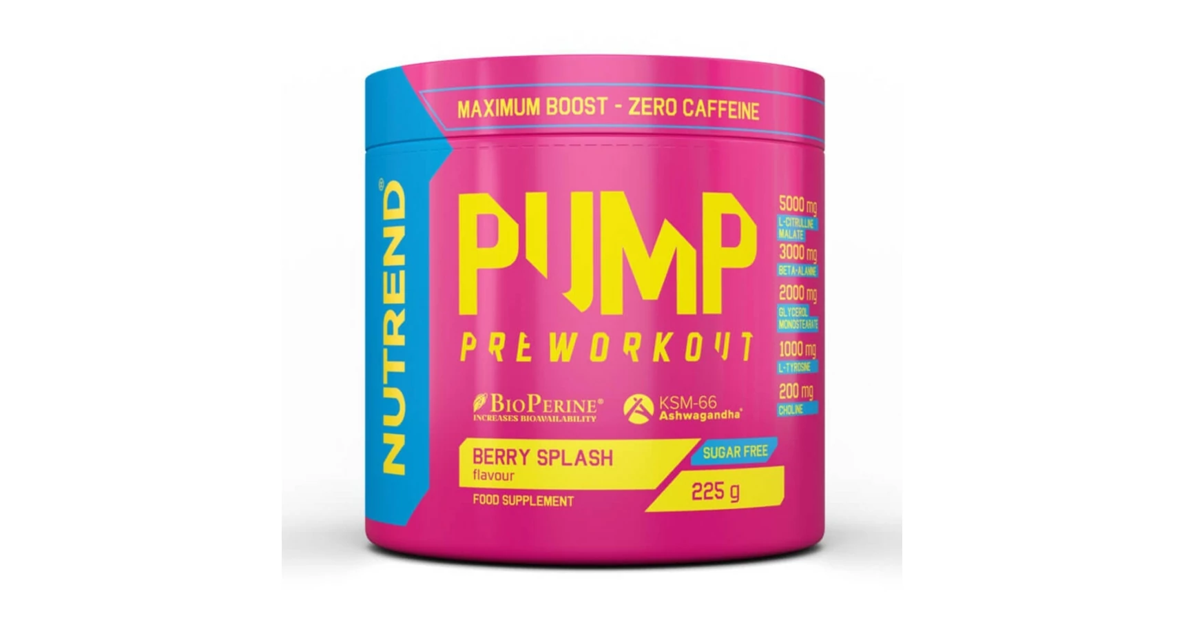 NUTREND Pump Preworkout 225g Berry Splash - NUTREND - Nutrend Magyarország