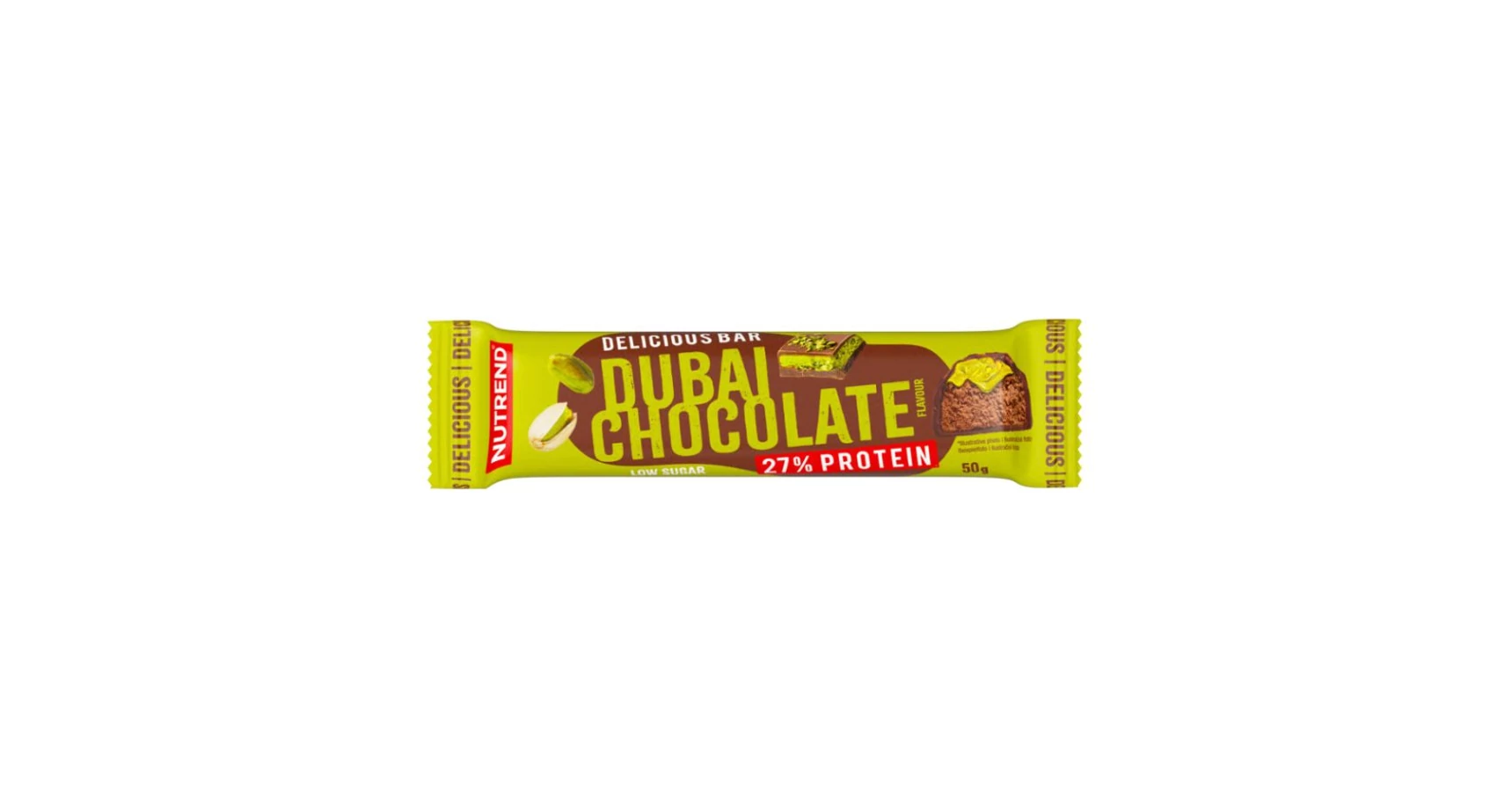 NUTREND DELICIOUS BAR, 50 g, Dubai chocolate – NUTREND – Nutrend ...