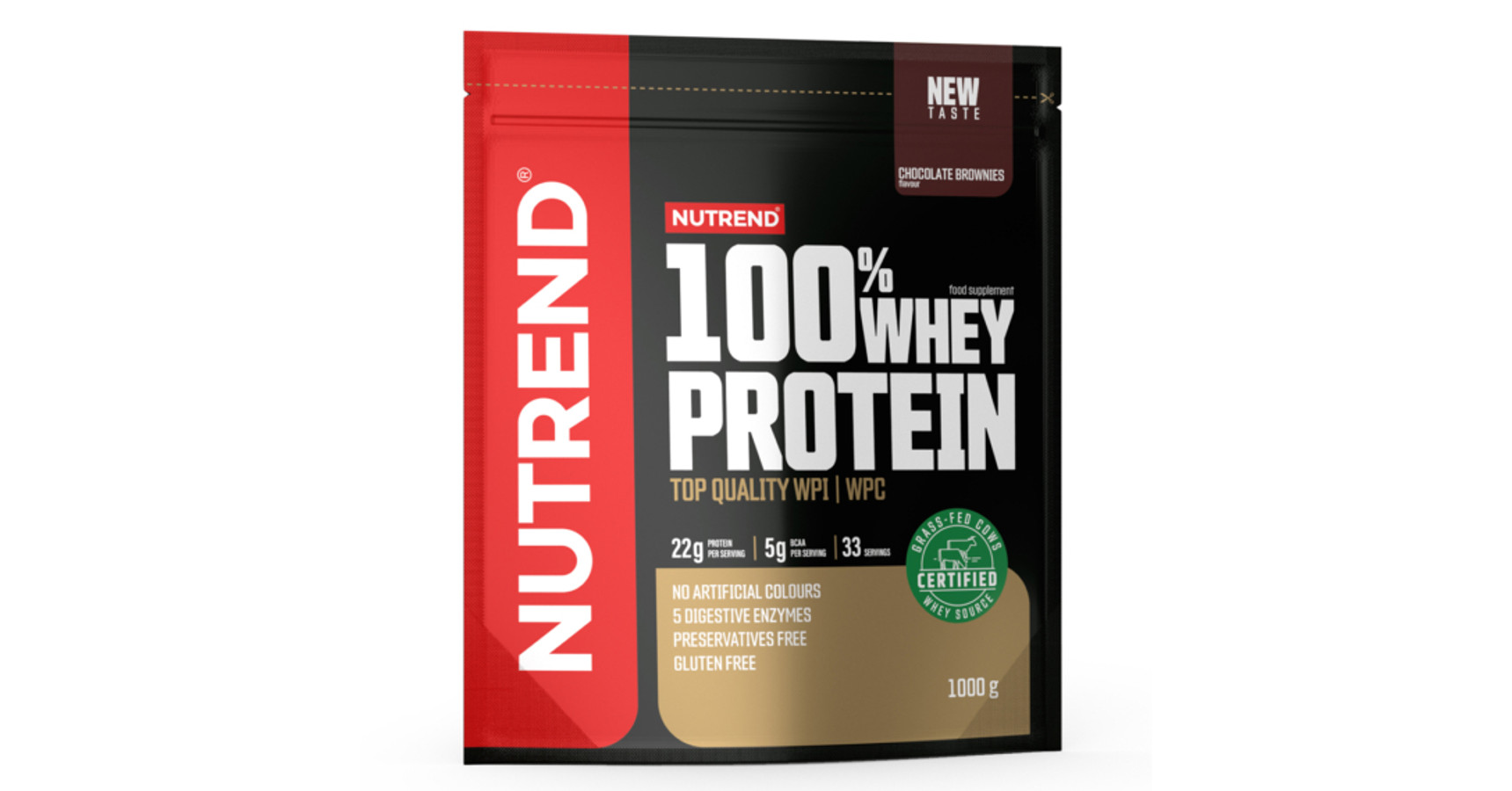 NUTREND 100% Whey Protein 1000g Chocolate Brownies - NUTREND - Nutrend ...