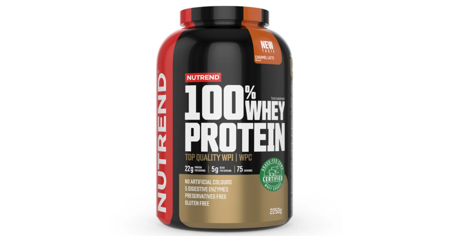 NUTREND 100% Whey Protein 2250g Caramel Latte - NUTREND - Nutrend ...